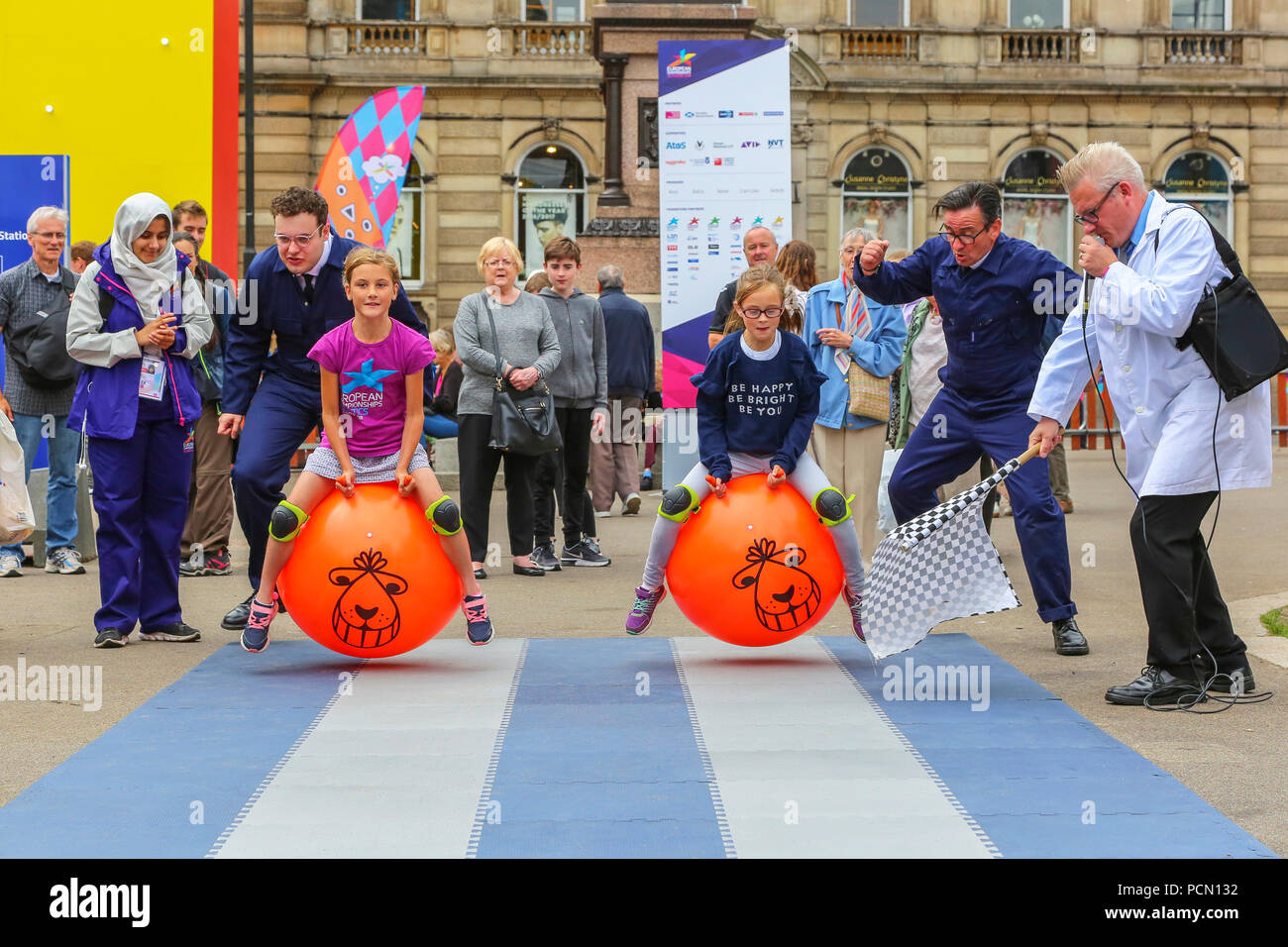 Children space hopper leisure playing High Resolution Stock Photography ...