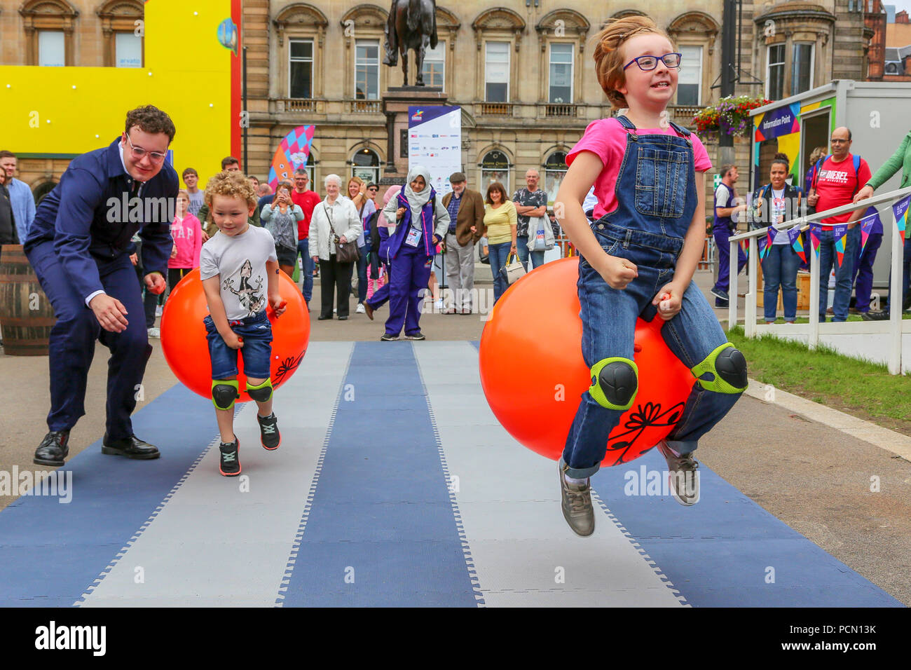 Space hopper child hi-res stock photography and images - Alamy