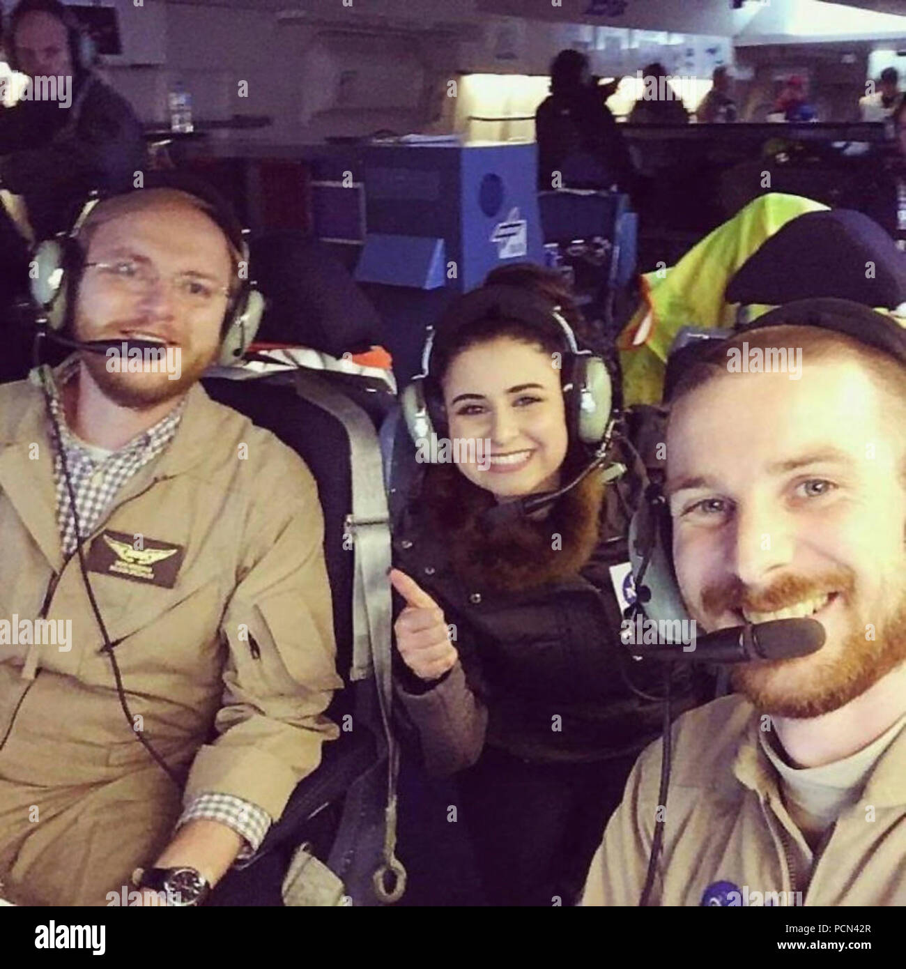 Alexia Hilbertidou and Nasa crew Stock Photo - Alamy
