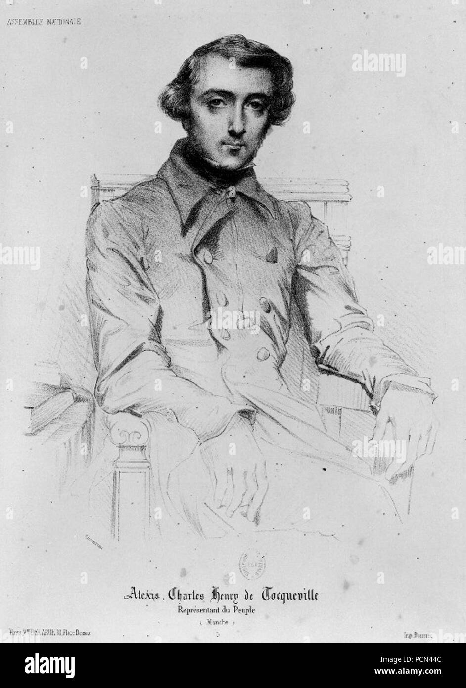 Alexis Charles Henry de Tocqueville Stock Photo - Alamy