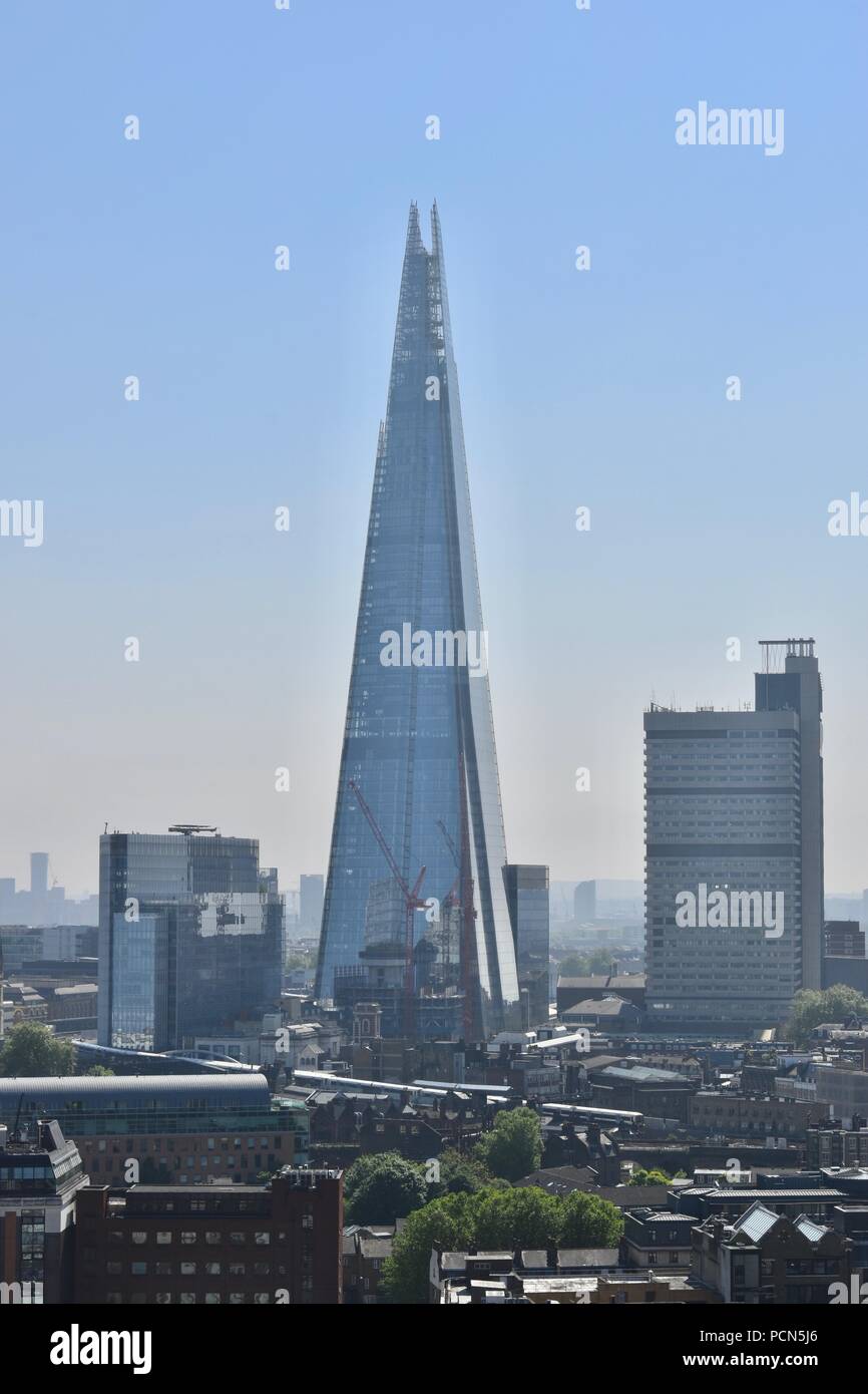 The Shard, tallest building in London, along the River Thames, London ...