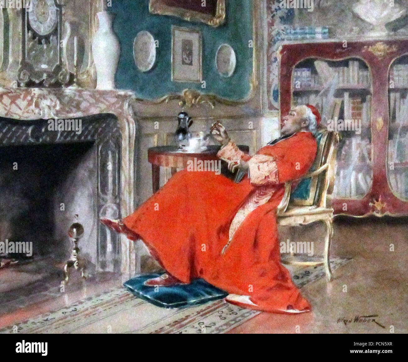 Alfred Charles Weber - Cardinal's Study Stock Photo - Alamy