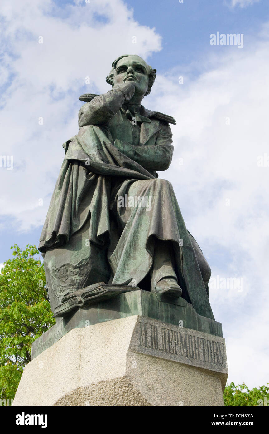 Lermontov statue in Pyatigorsk Russia Stock Photo - Alamy