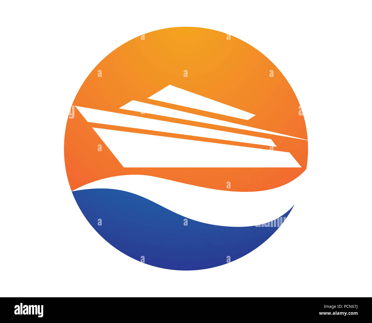 cruise ship Logo Template vector icon design Stock Photo - Alamy