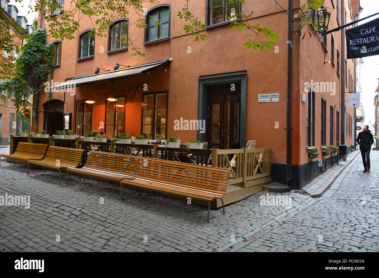 Random street view in Gamla Stan Stock Photo - Alamy