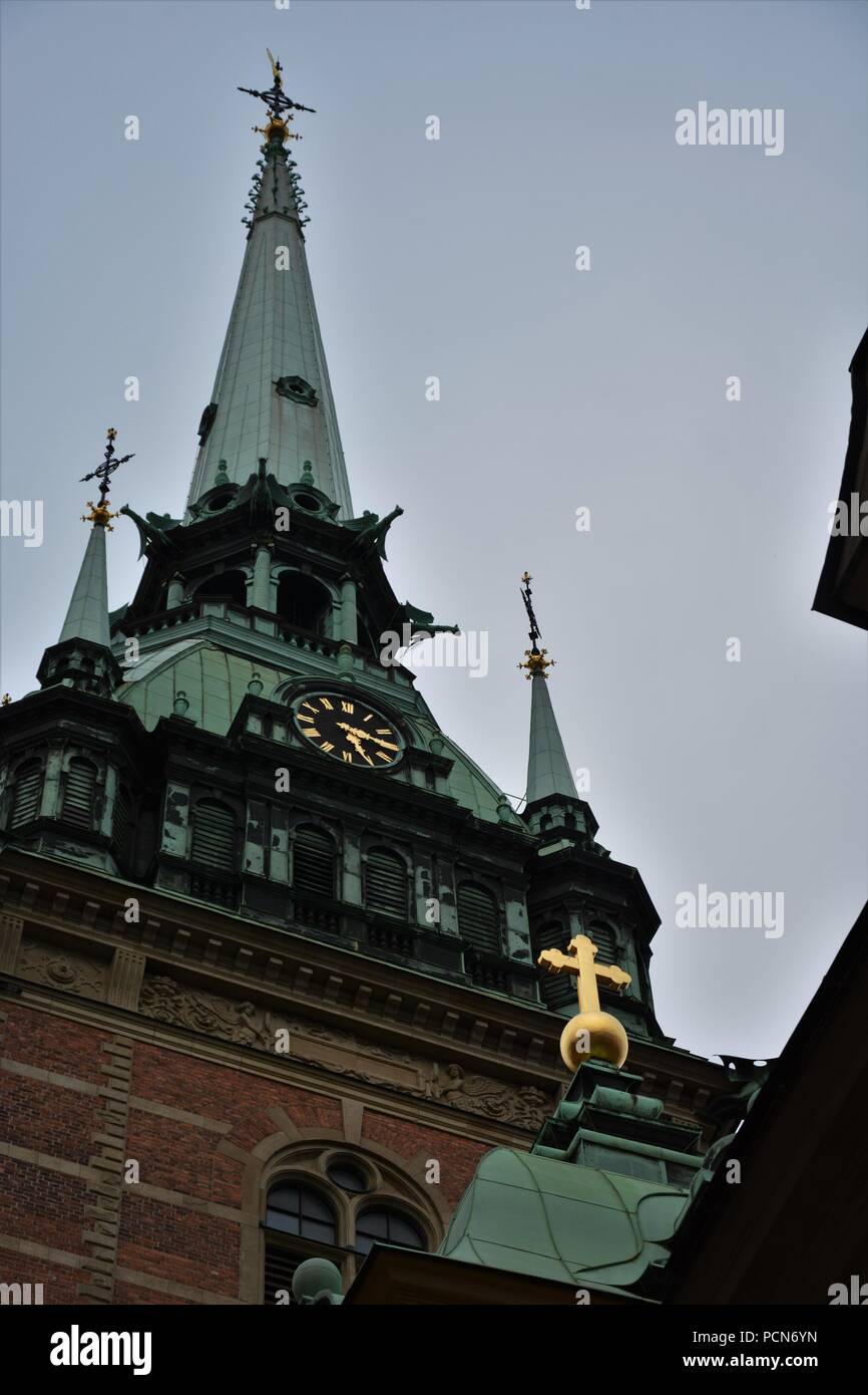 Swedish clock tower hi-res stock photography and images - Alamy