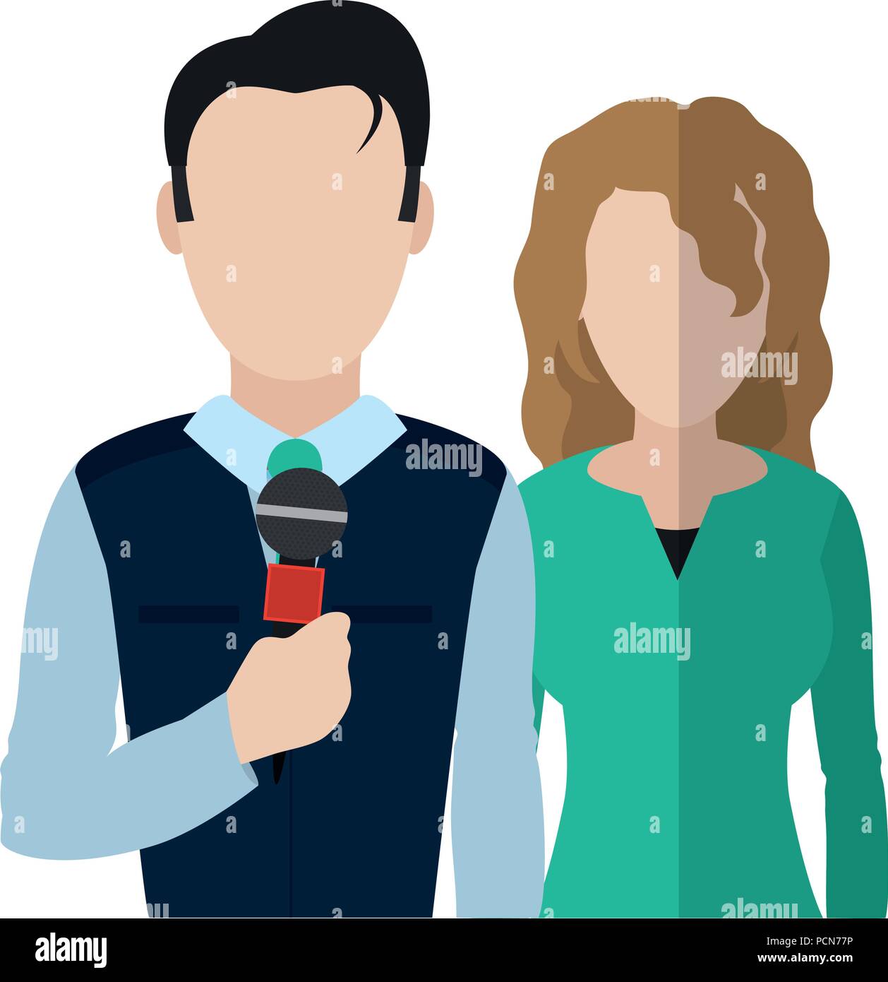 Business man interview by tv reporters hi-res stock photography and ...