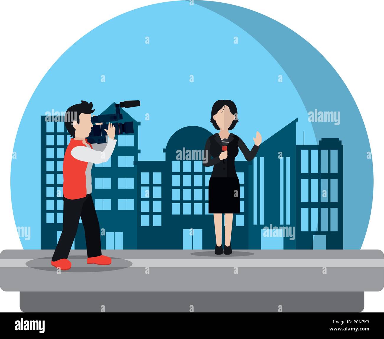 Cameraman woman Stock Vector Images - Alamy