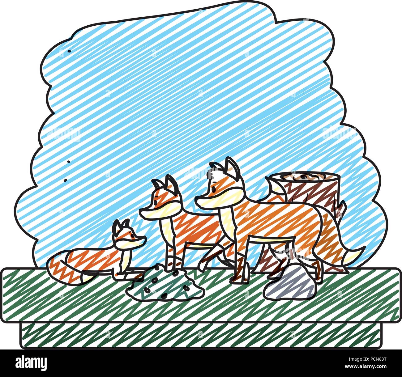 Fox amazing animal Stock Vector Images - Alamy