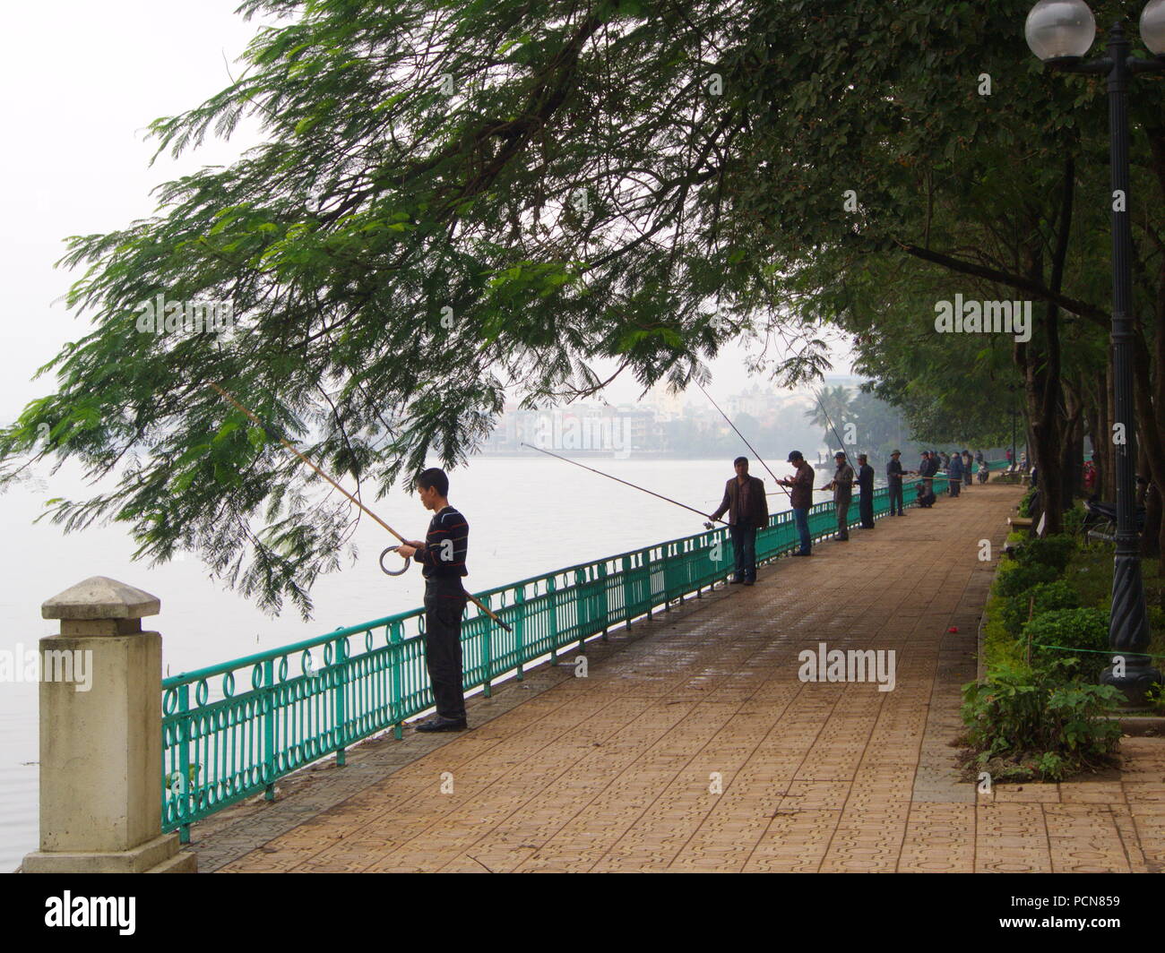 Fishing in ho tay lake hi-res stock photography and images - Alamy