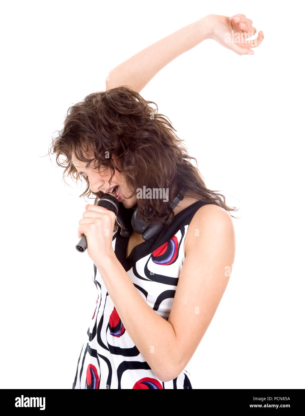Rock Star singing a song Stock Photo - Alamy