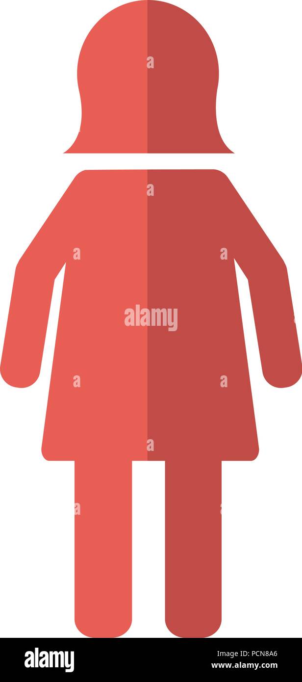 female pictogram user person icon vector illustration Stock Vector ...