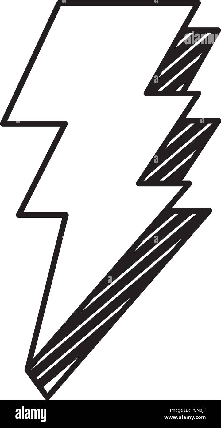 Line electric thunder ray Stock Vector Images - Alamy