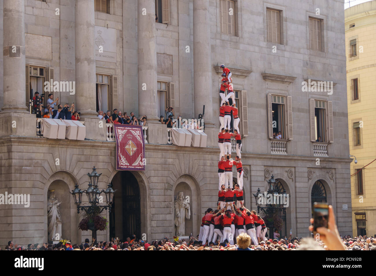 Catalan Festival Pyramid High Resolution Stock Photography and Images ...