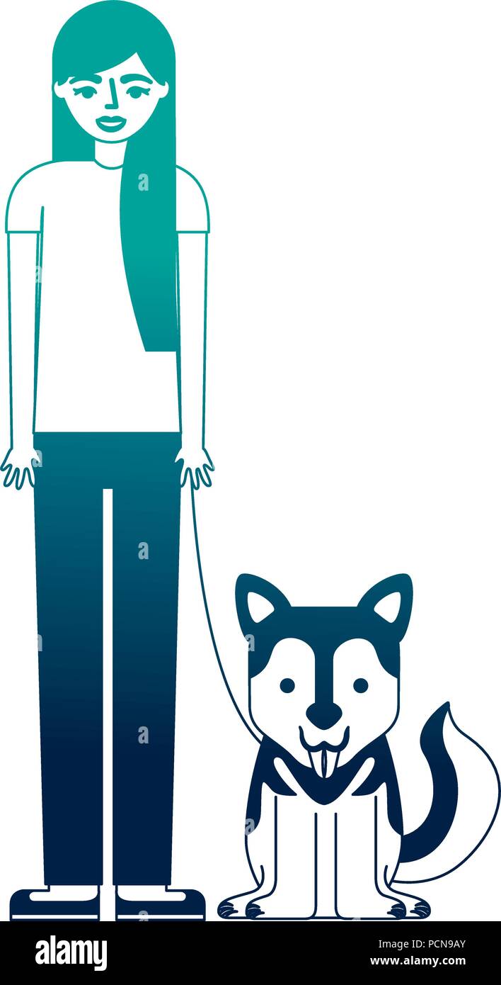 Siberian woman illustration Stock Vector Images - Alamy