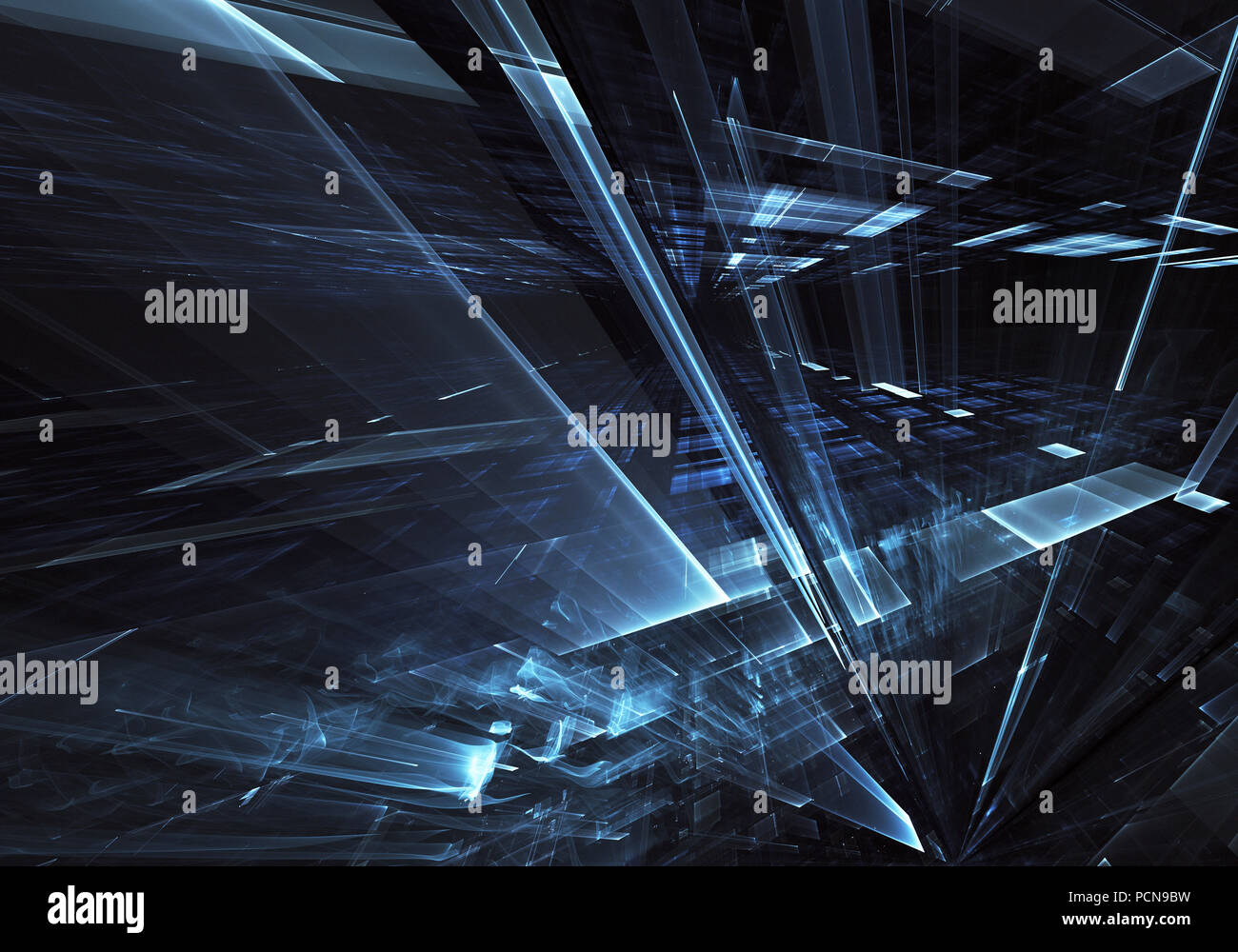 Abstract technology 3D illustration Stock Photo - Alamy