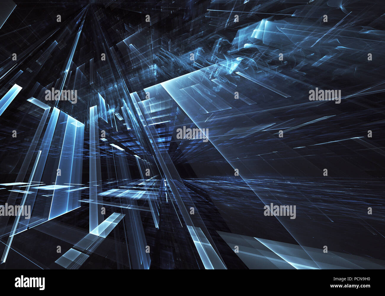 Abstract technology 3D illustration Stock Photo - Alamy