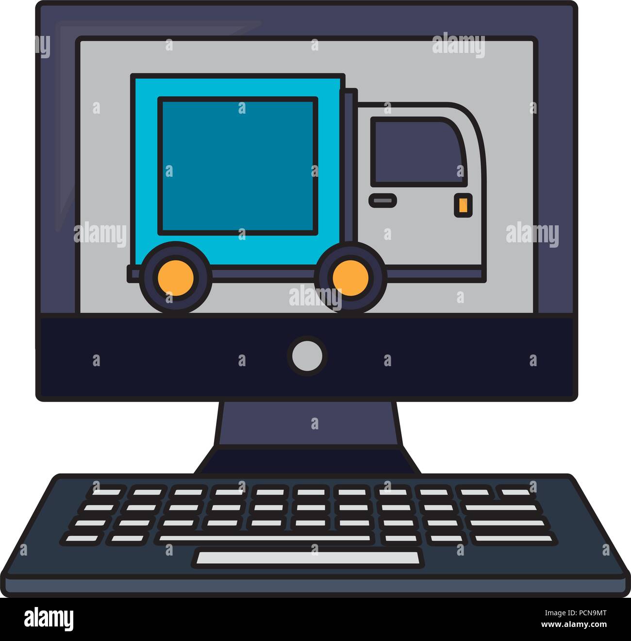 Display truck Stock Vector Images - Alamy