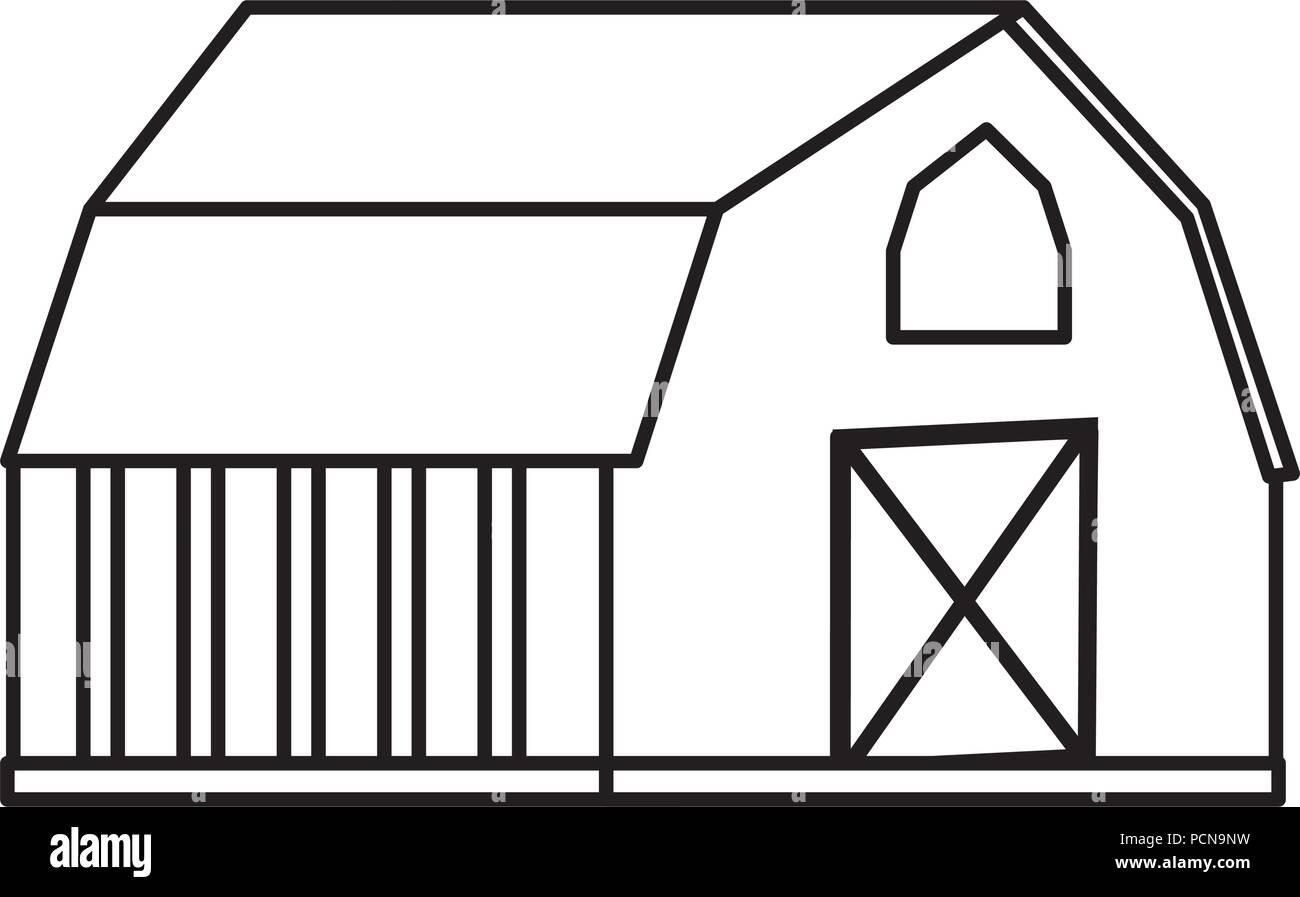 line side wood house farm style Stock Vector Image & Art - Alamy