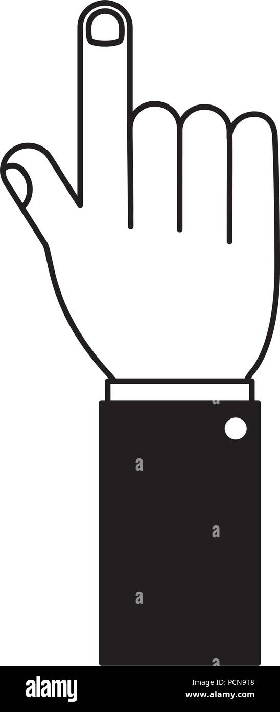 hand human pointing isolated icon Stock Vector Image & Art - Alamy