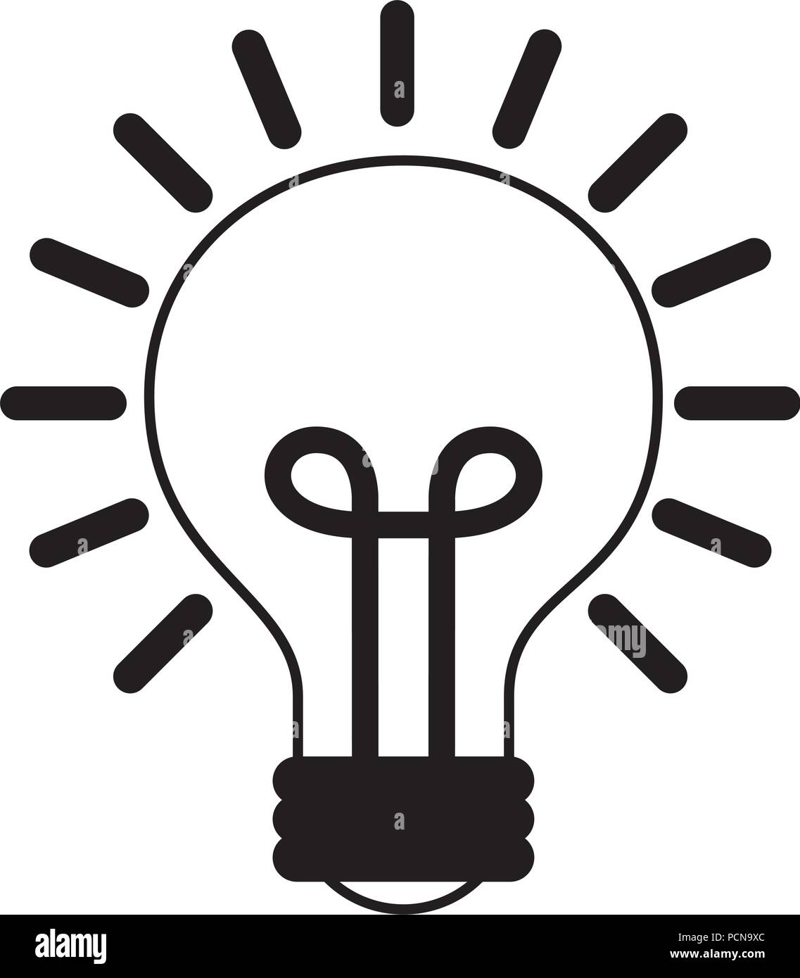 light bulb isolated icon Stock Vector Image & Art - Alamy