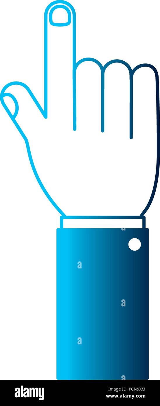 hand human pointing isolated icon Stock Vector Image & Art - Alamy