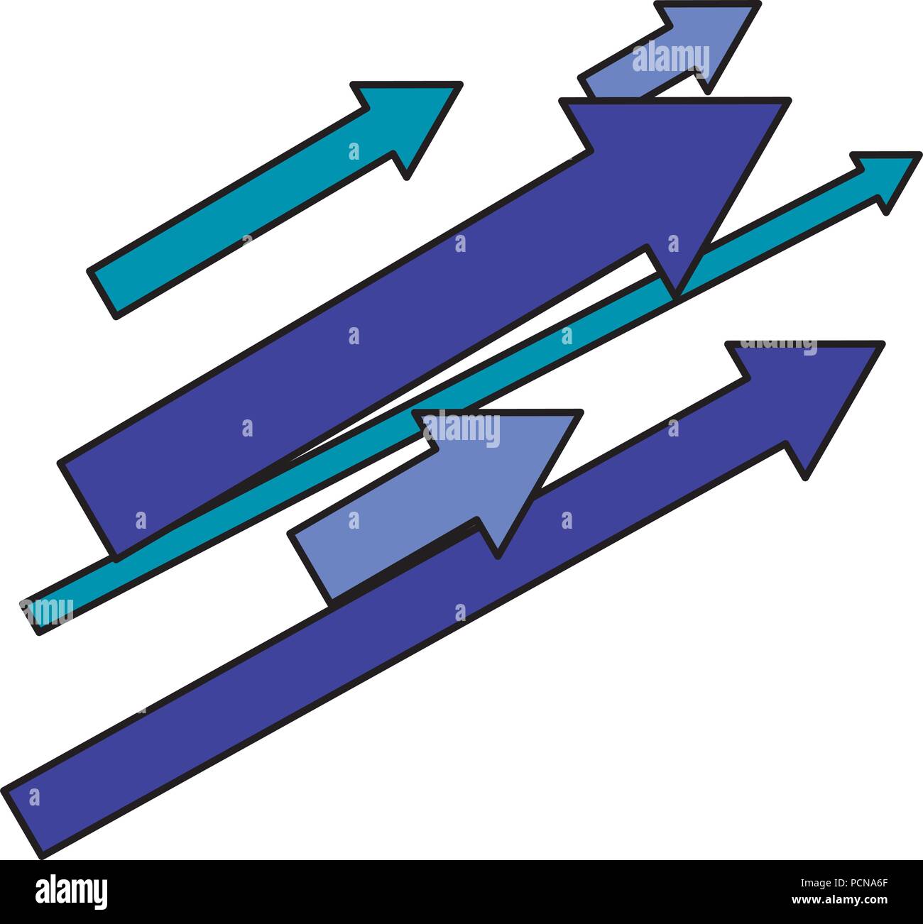 set of arrows with direction up Stock Vector Image & Art - Alamy