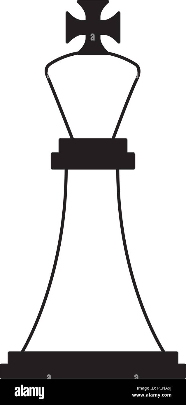 king chess piece isolated icon Stock Vector Image & Art - Alamy