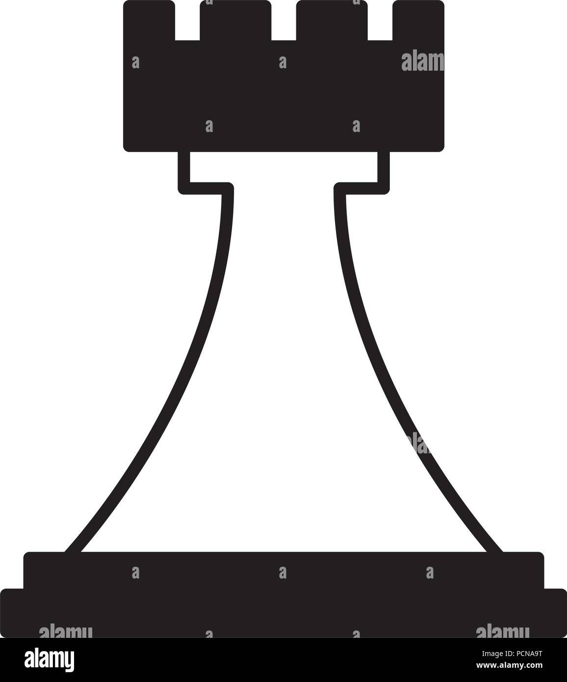 tower chess piece isolated icon Stock Vector Image & Art - Alamy