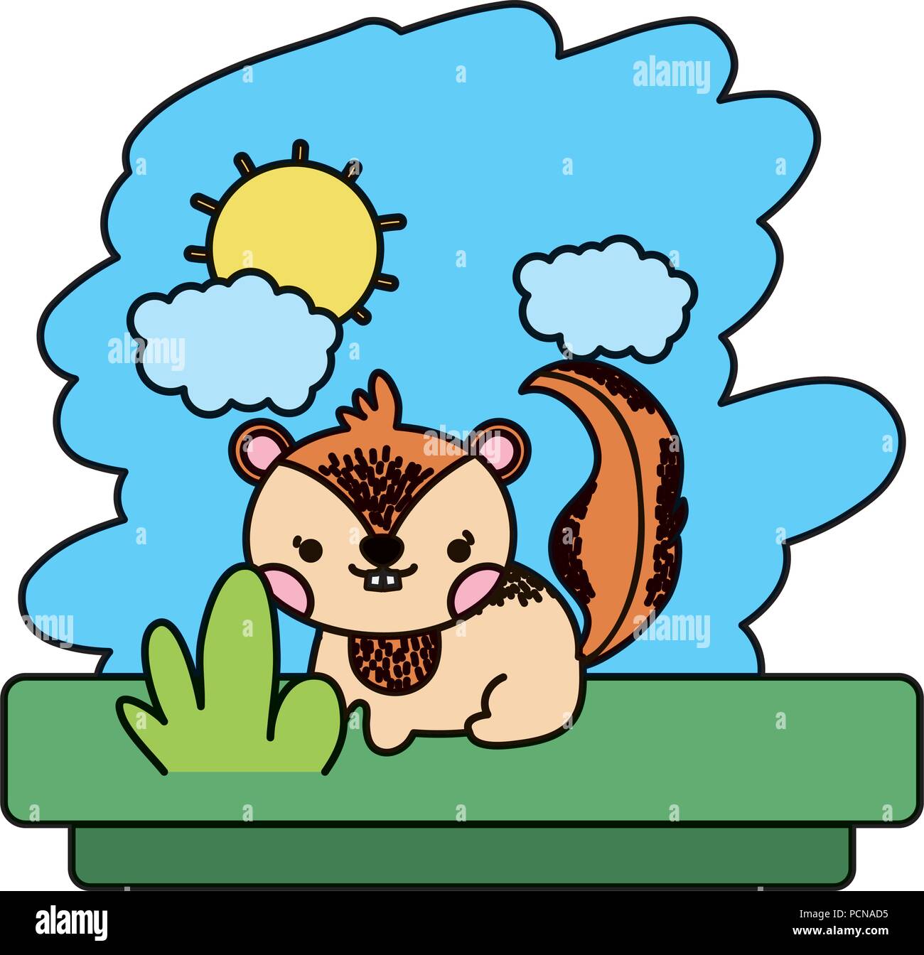 Chipmunk nose Stock Vector Images - Alamy