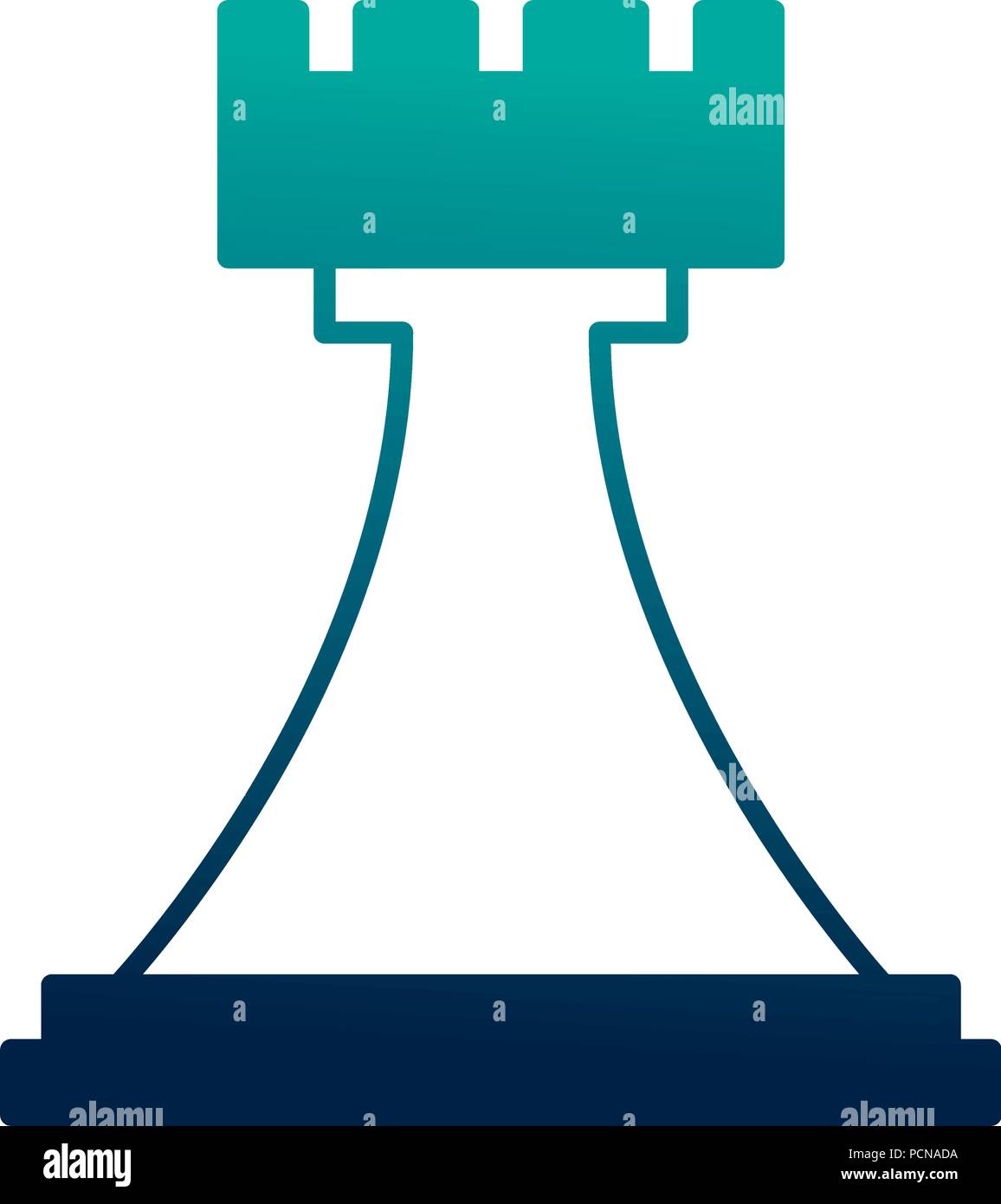 tower chess piece isolated icon Stock Vector Image & Art - Alamy