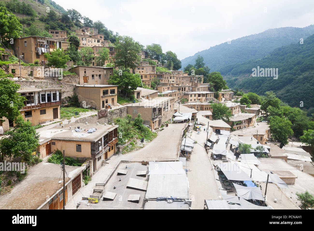General view of the Masuleh village in Iran Stock Photo - Alamy