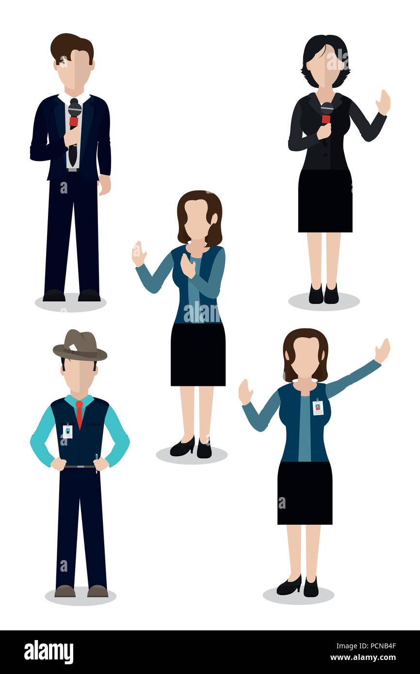 Journalism and journalist Stock Vector Image & Art - Alamy