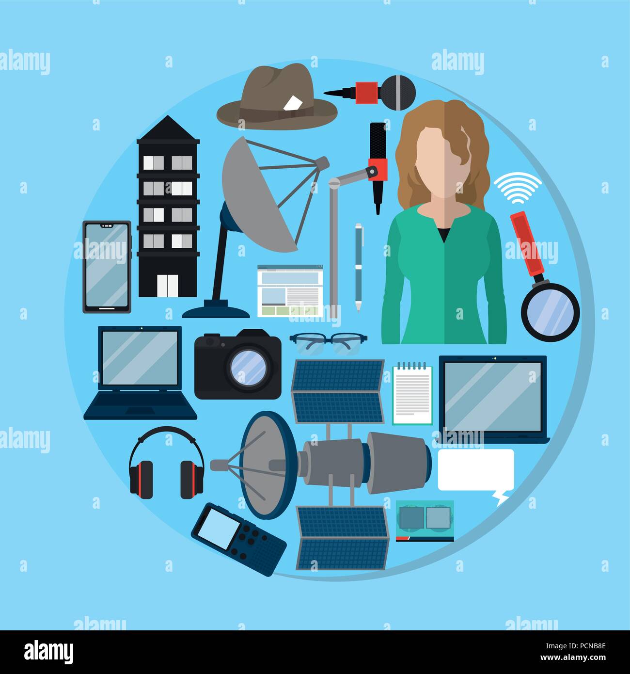 Set of journalism icons Stock Vector Image & Art - Alamy