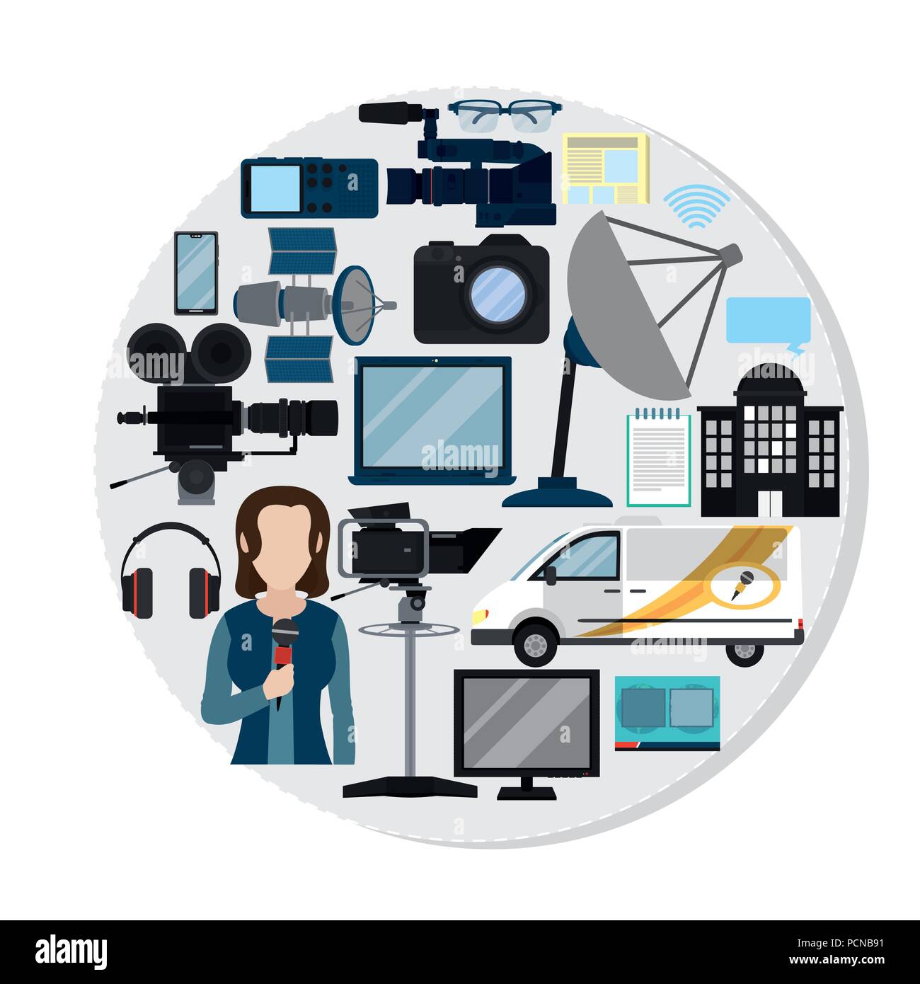 Set of journalism icons Stock Vector Image & Art - Alamy