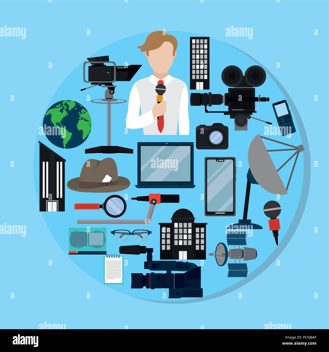 Set of journalism icons Stock Vector Image & Art - Alamy
