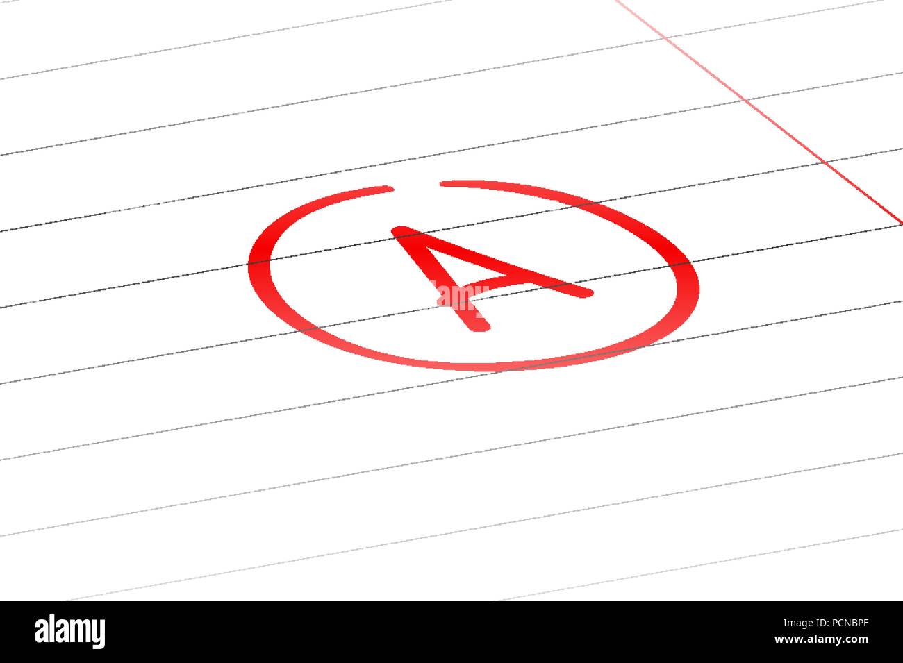 A examination result grade latter red mark sign Stock Vector Image ...