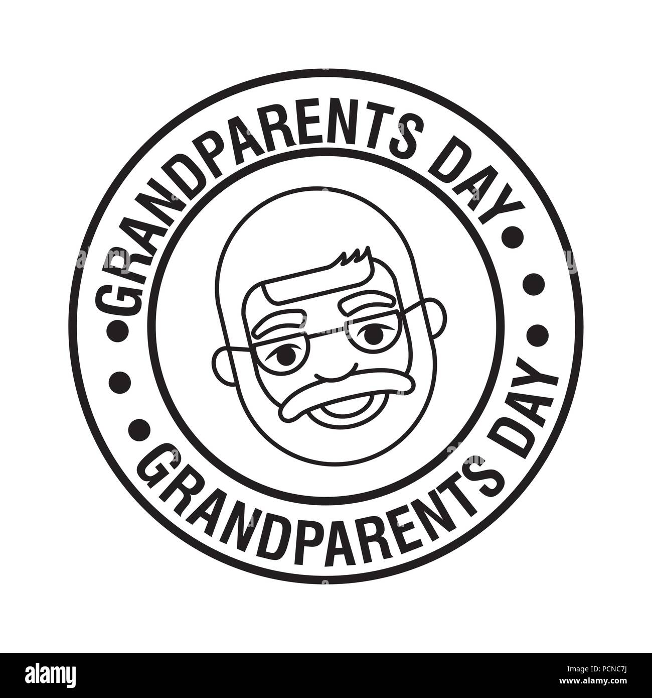 Grandparents Day Clip Art Black And White