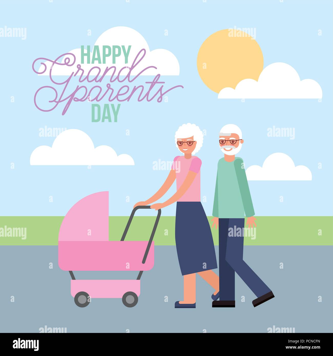 grandparenst day card Stock Vector Image & Art - Alamy