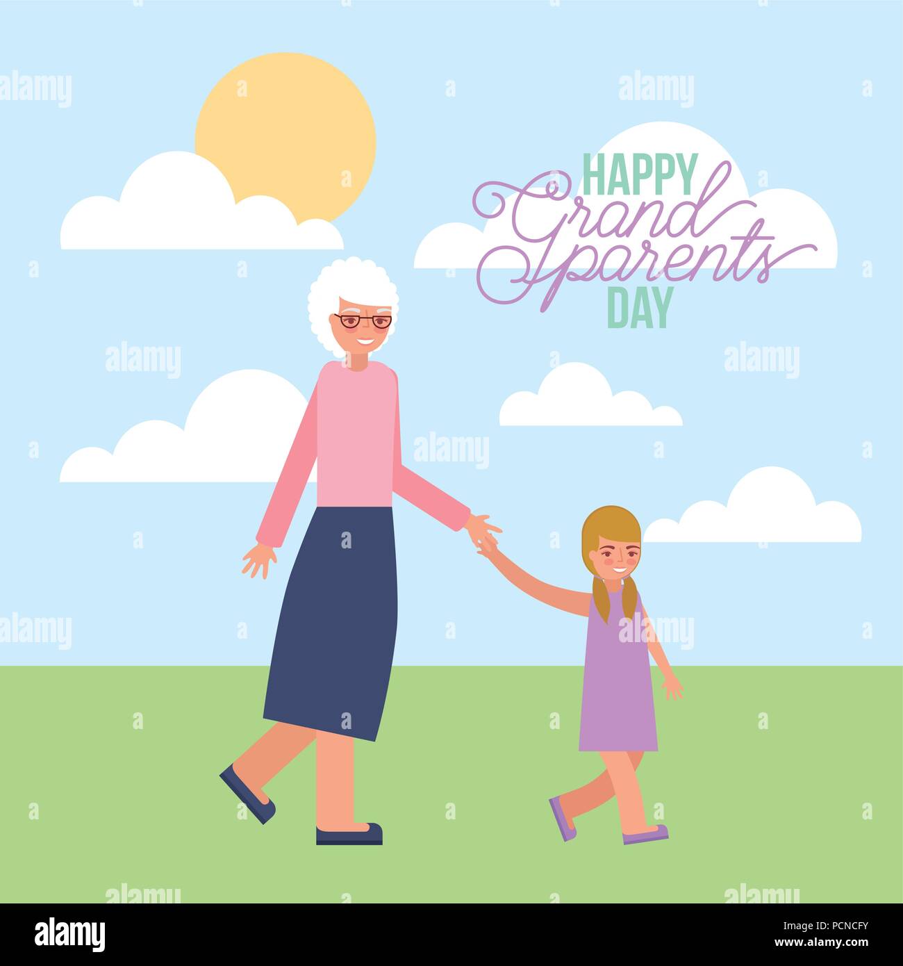 grandparenst day card Stock Vector Image & Art - Alamy