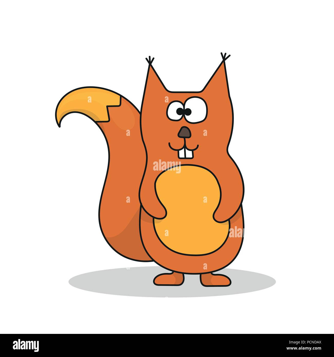 Squirrelsilhouette Stock Vector Images - Alamy