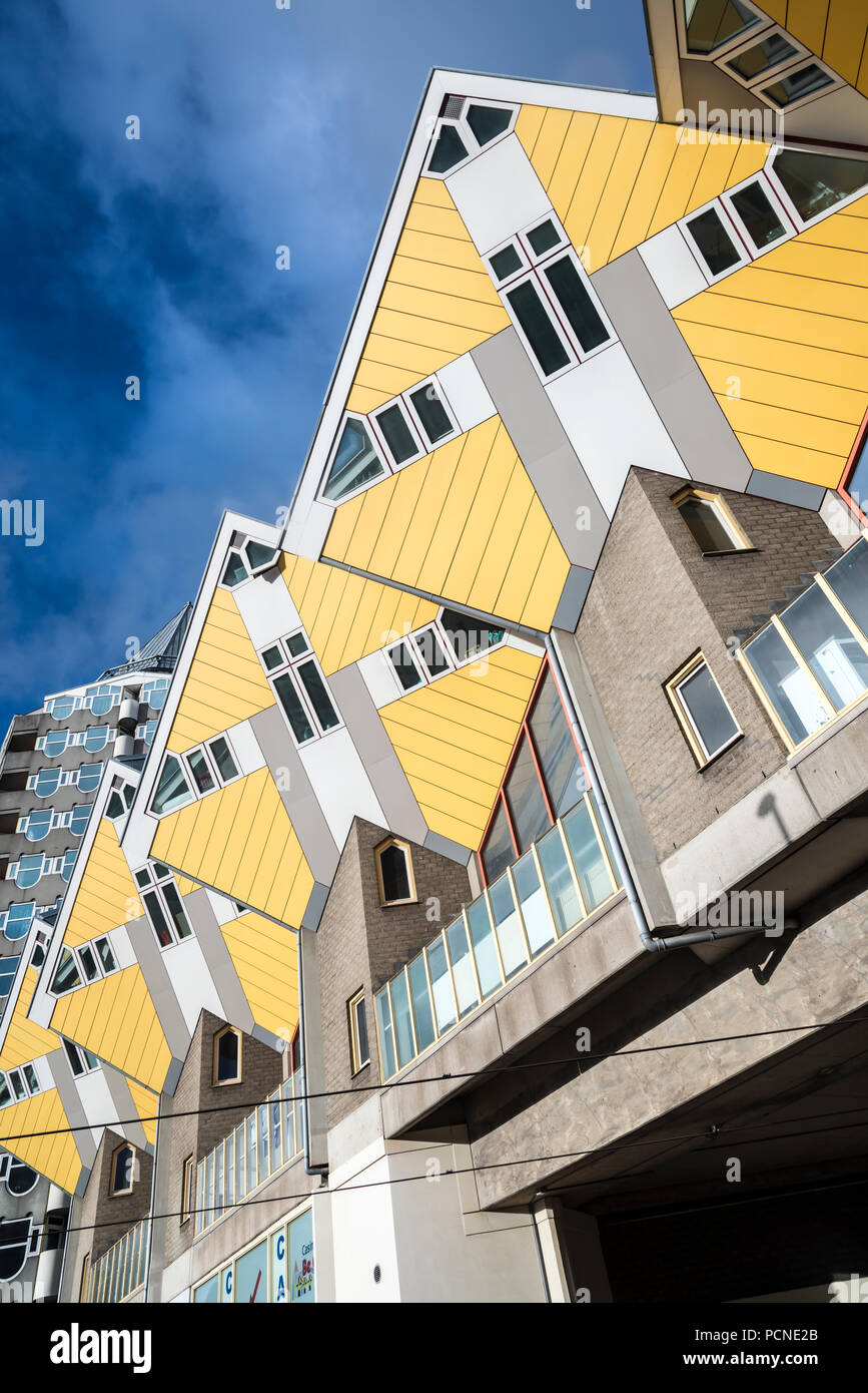 Yellow cube houses in city hi-res stock photography and images - Alamy