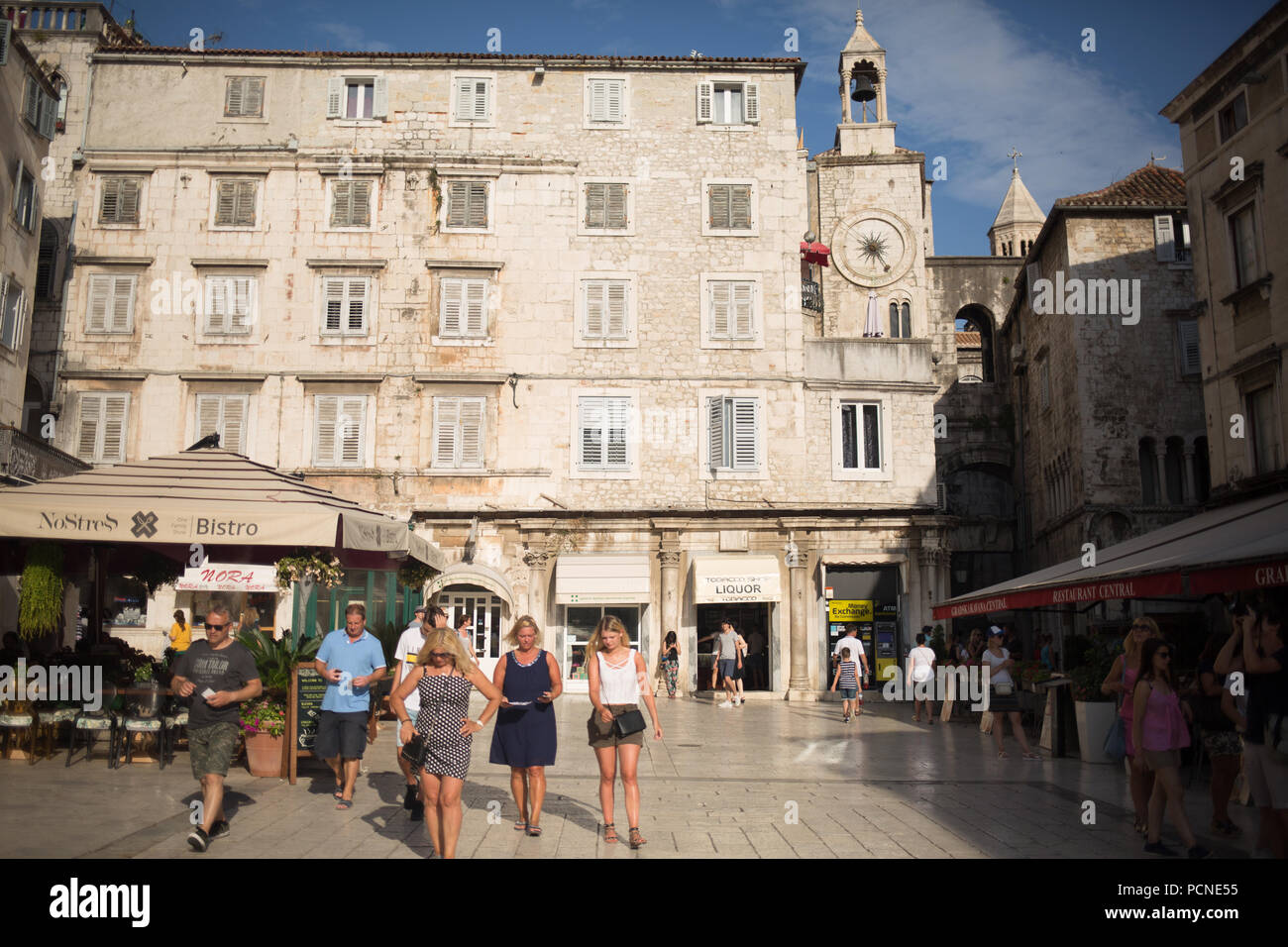 Narodni Square, in Split, Dalmatia, Croatia Stock Photo - Alamy