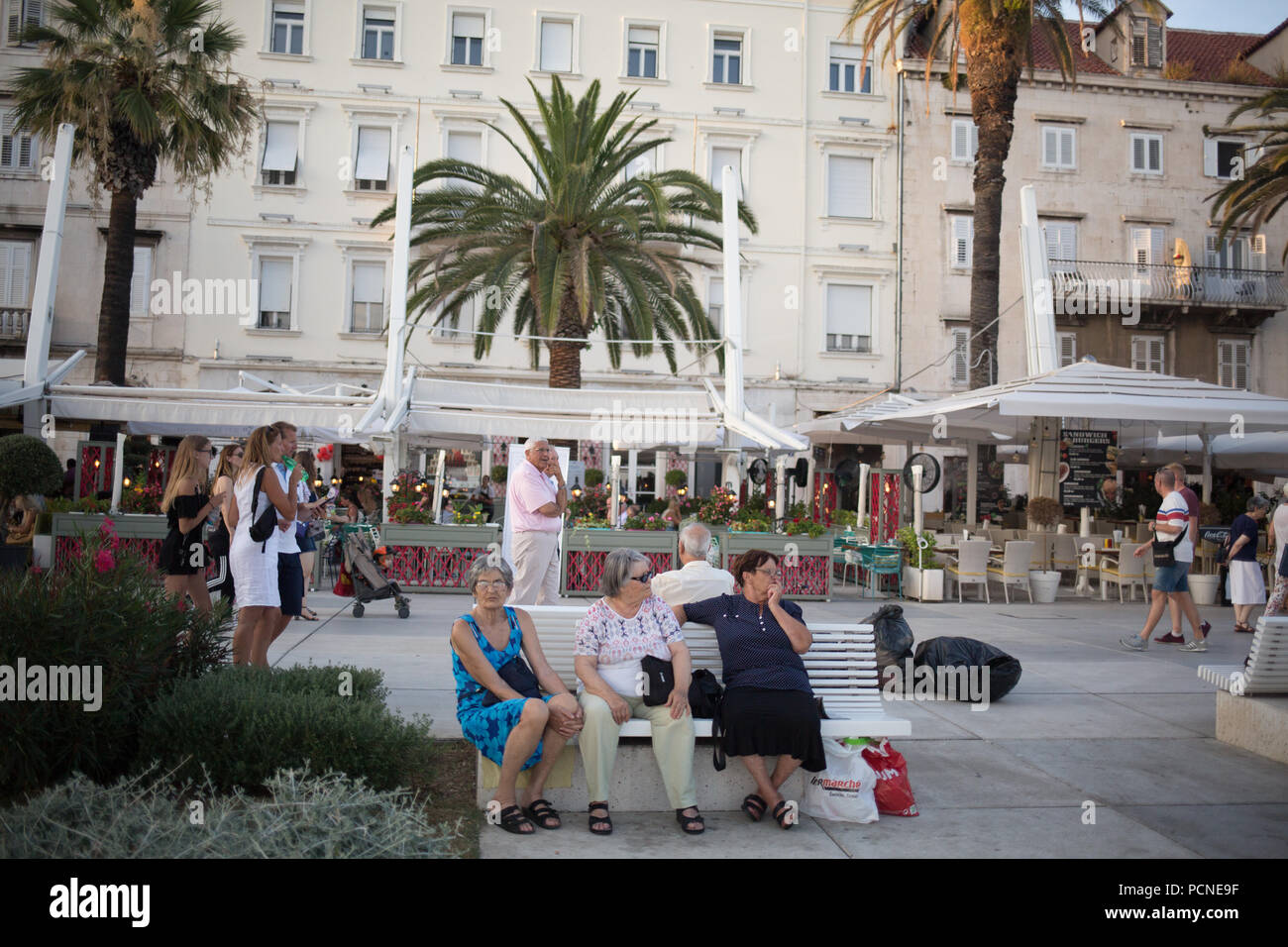 Riva waterfront dusk split croatia hi-res stock photography and images ...
