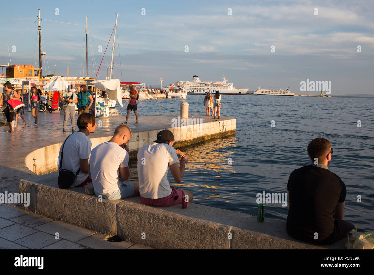 Riva waterfront dusk split croatia hi-res stock photography and images ...