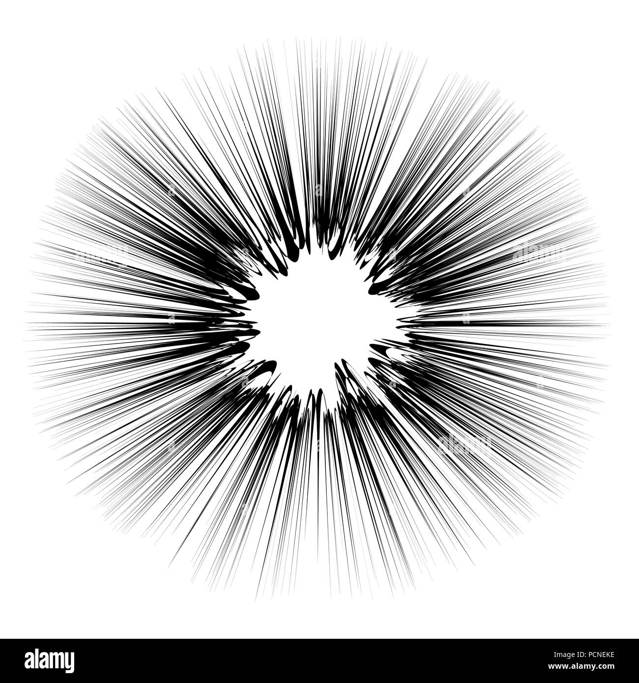 Explode Flash, Cartoon Explosion, Star Burst on White Background Stock ...