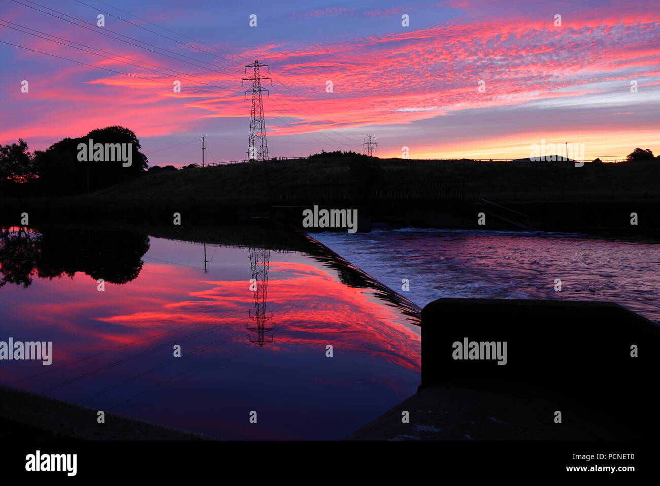 Water tower reflected in hi-res stock photography and images - Alamy