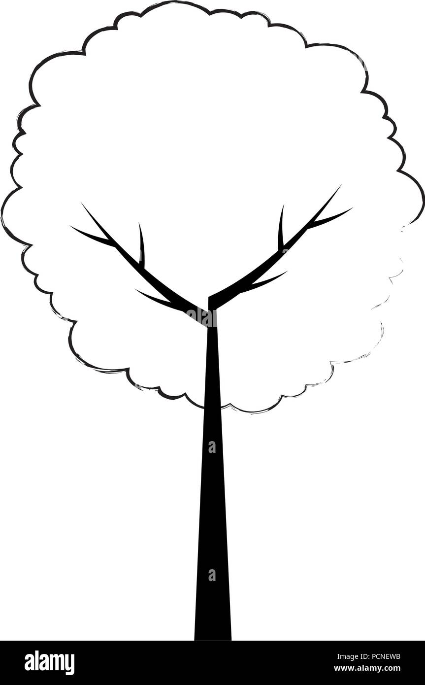 tree plant nature icon vector illustration design Stock Vector Image ...