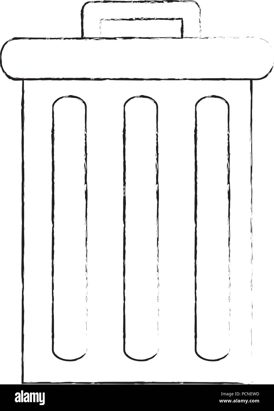 recycle bin pot icon vector illustration design Stock Vector Image ...