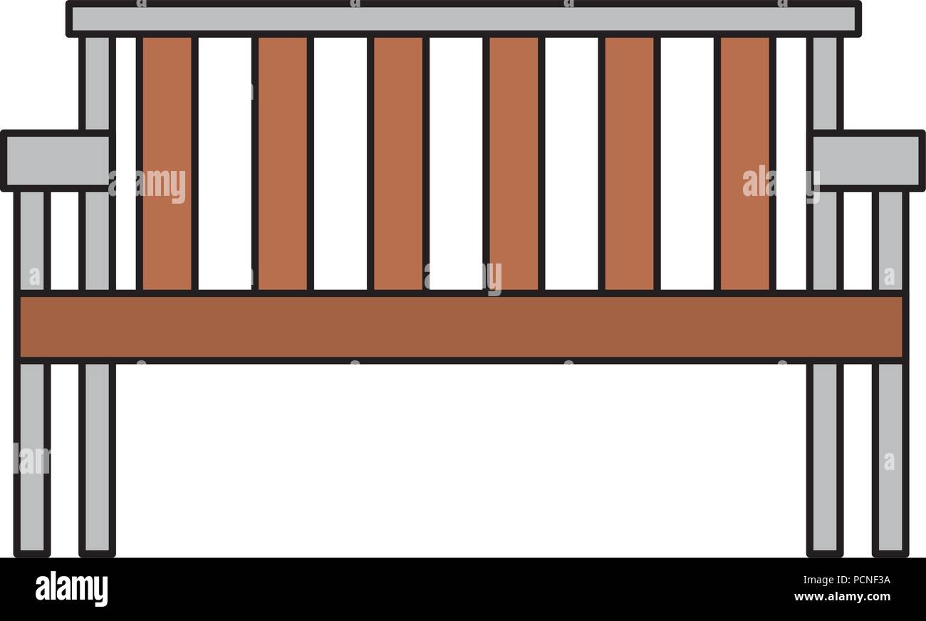 park wooden chair icon vector illustration design Stock Vector Image ...